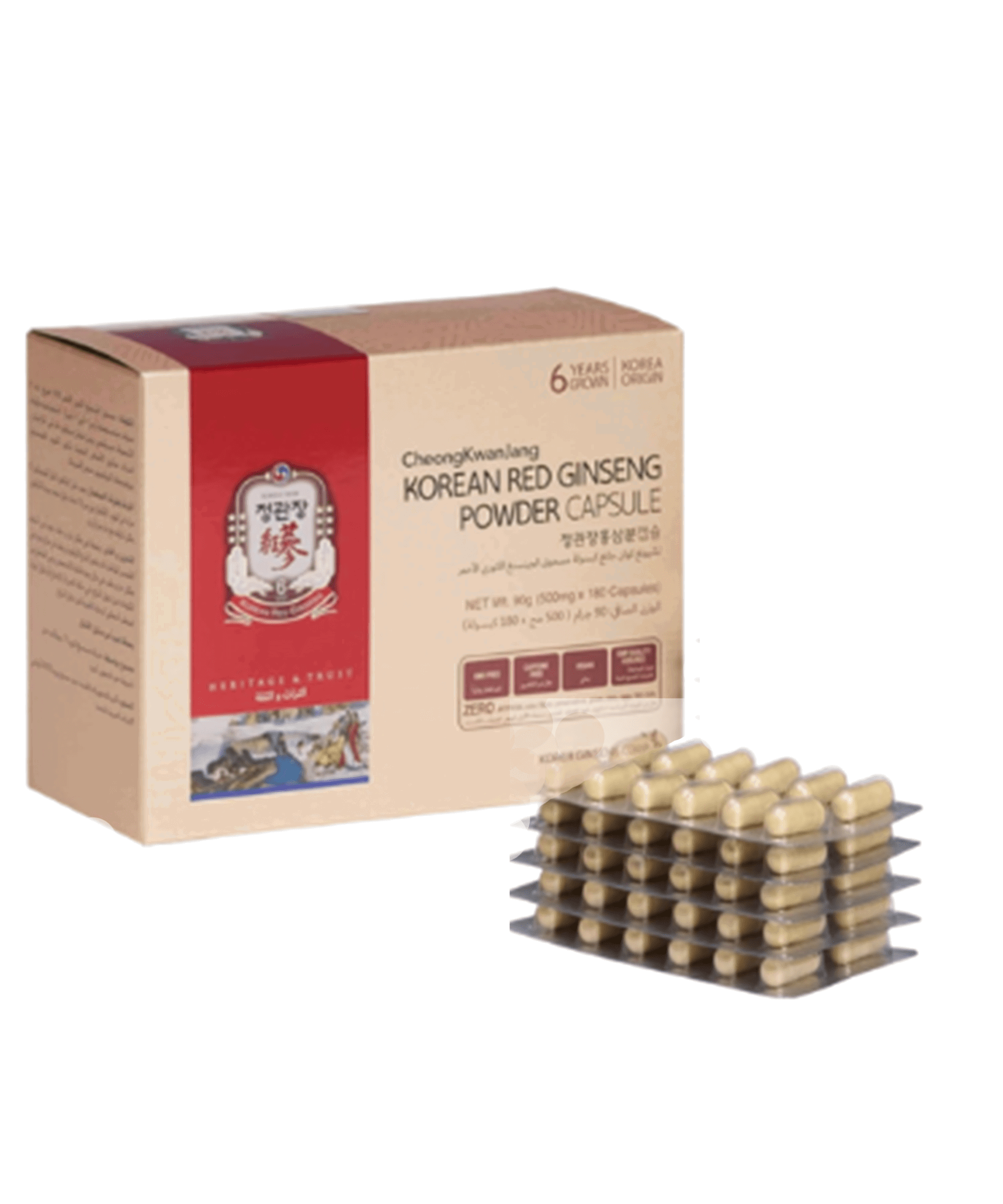 Korean Red Ginseng Powder Capsule | Buy Now | Vitaminsonline
